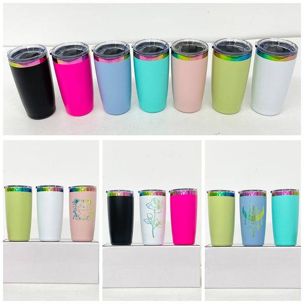 🤎Mini 10oz Copper Plated Powder Coat Coffee Tumbler Mugs with Magnetic ...